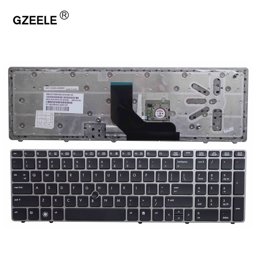 New English Keyboard for HP EliteBook 8560p 8570P 8560B 6560b 6565b ...