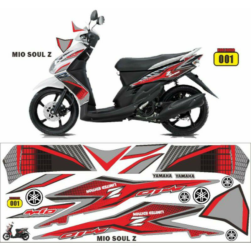 สติกเกอร์ ลาย mio soul Z/sticker mio soul mx Thailand สําหรับติดตกแต่ง ...
