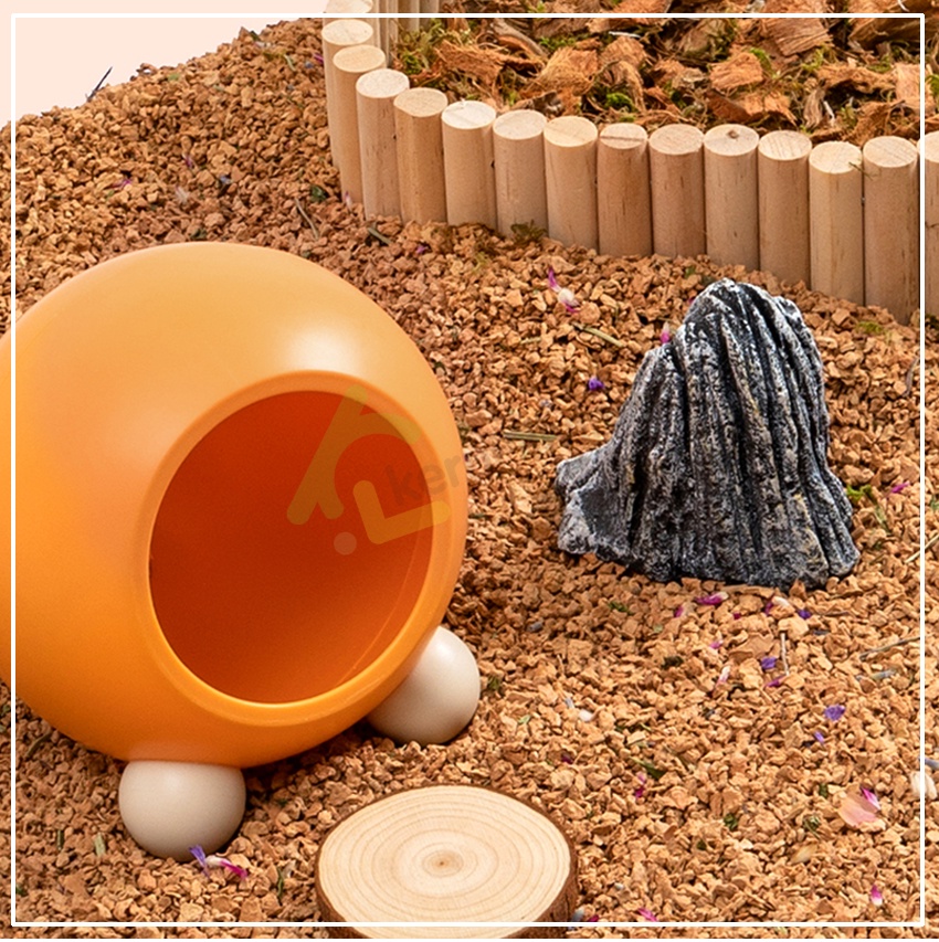 Nuodi บ้านหนูทรงกลม บ้านแฮมสเตอร์ Hamster House สำหรับสัตว์เลี้ยงแฮมเตอร์ เม่นแคระ บ้านหลบ ตก ...