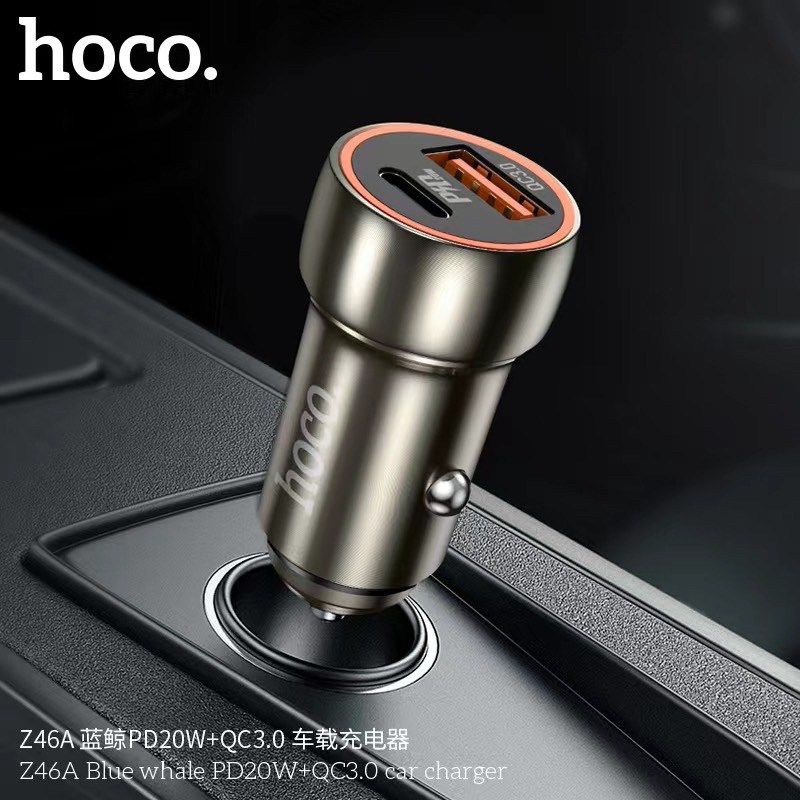 Hoco Z46 Metal Car Charger QC3.0 18W หัวชาร์จสำหรับรถยนต์และมอเตอร์ไซด์ ...