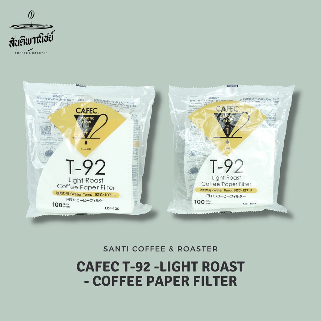 CAFEC T-92 -Light Roast- Coffee Paper Filter | Shopee Thailand