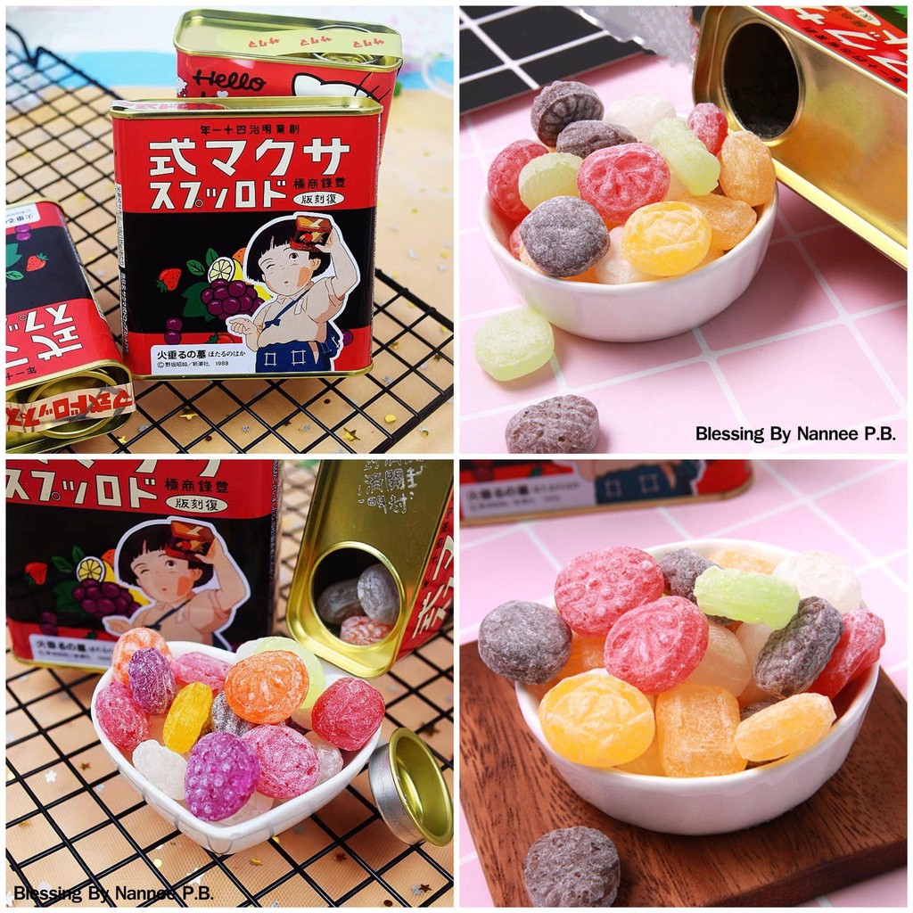 (พร้อมส่ง5)Sakuma Candy Fruit Drops 115g ลูกอมกระป๋องเหล็กชื่อดัง ...