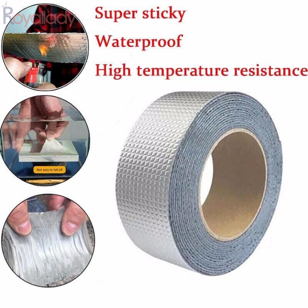 strong stickiness Aluminum Foil Butyl Rubber Tape Self Adhesive ...