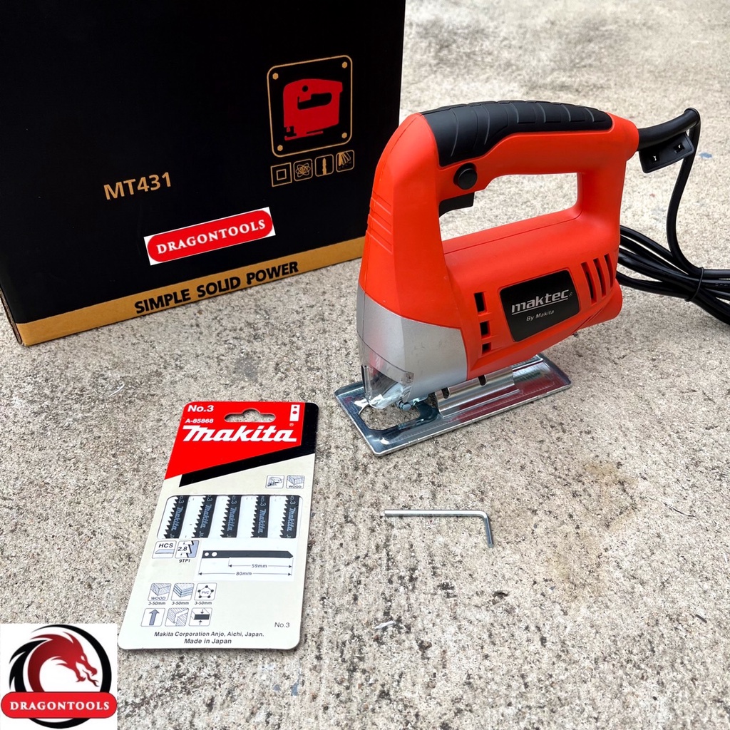 Maktec เลื่อยจิ๊กซอ เลื่อยฉลุจิ๊กซอว์ 950W รุ่น MT431 !! แถมใบ 5 ใบ !! เลื่อยจิ๊กซอว์ เลื่อย ...