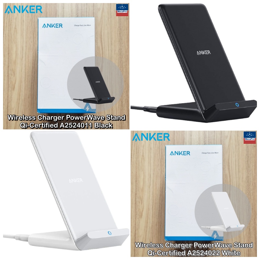 Anker® Wireless Charger PowerWave Stand Qi-Certified A2524 แท่นชาร์จไร้สาย แท่นชาร์จ ชาร์จเร็ว ...