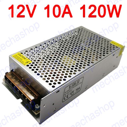เพาเวอร์ซัพพลาย แหล่งจ่ายไฟ 12โวลต์ สวิทซิ่งเพาเวอร์ซัพพาย Switching Power supply 12V 10A 120W ...