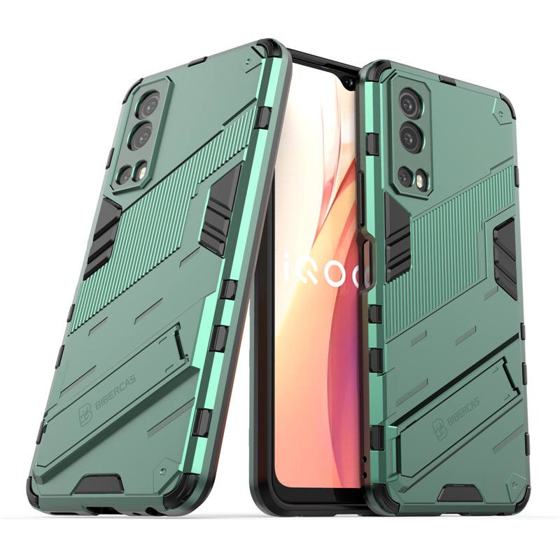เคส Vivo Y72 5G ฮาร์ดเคสกันกระแทกเคสโทรศัพท์ Hybrid Armor Shockproof ...