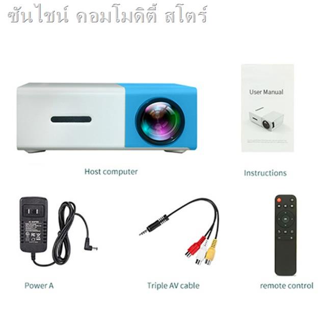 ☢YG300 Pro LED Mini Projector 480x272 Pixels Supports 1080P HDMI USB ...