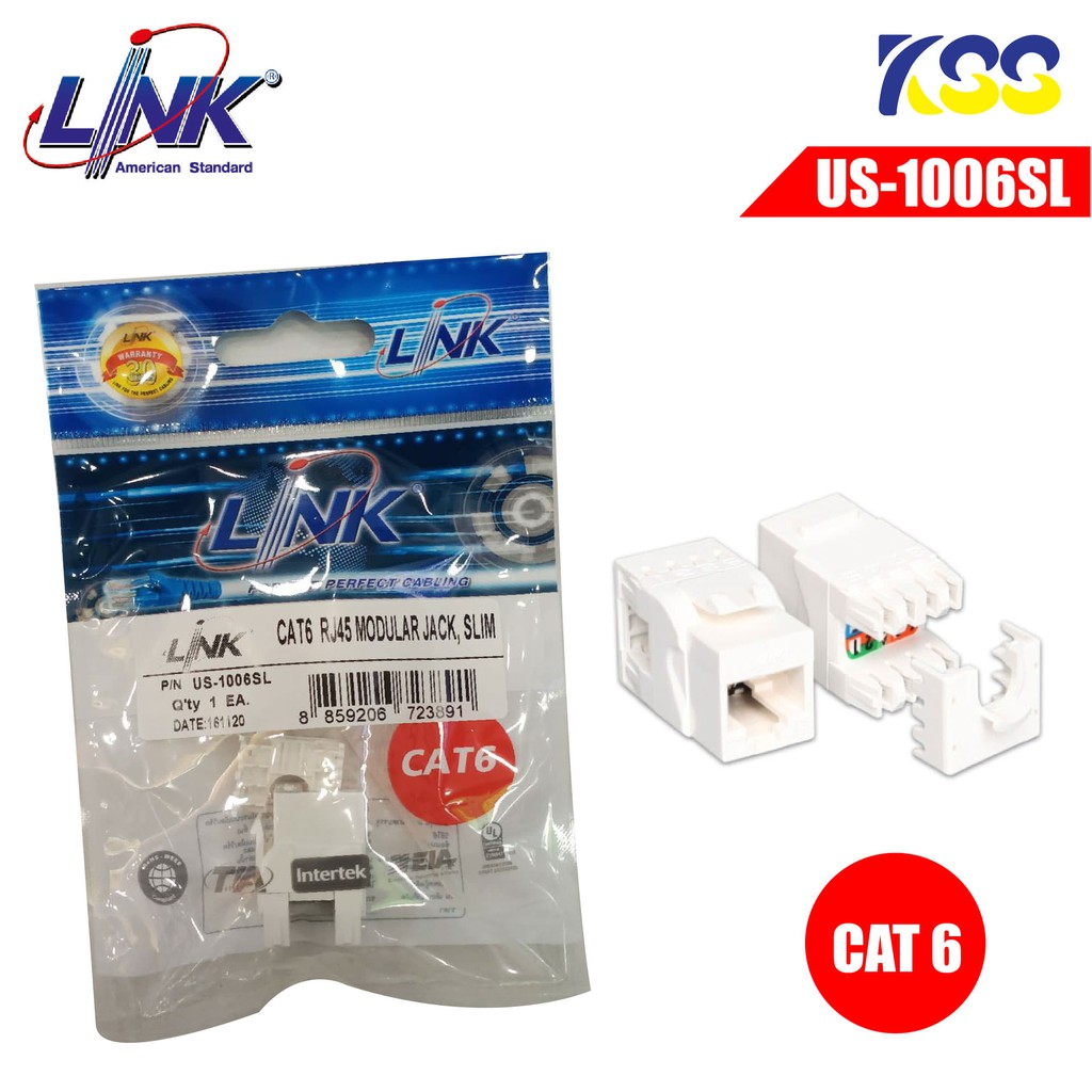 Jack RJ45 CAT6 LINK US-1006SL ตัวเมีย | Shopee Thailand