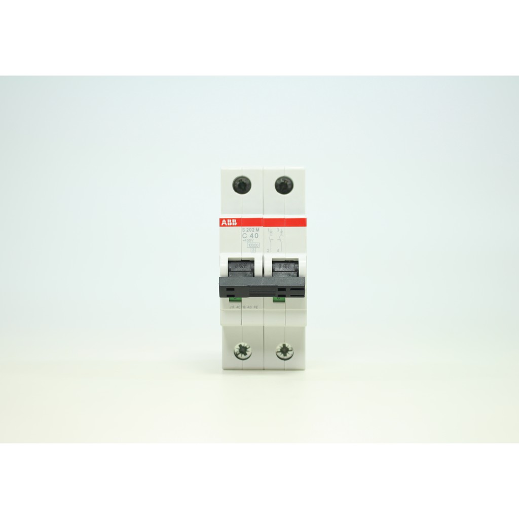 MCB ABB รุ่น S202M-C40 2P 40A 10kA 2CDS272001R0404 เซอร์กิตเบรกเกอร์ เอบีบี เซอร์กิตเบรกเกอร์ ...