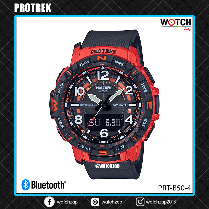 นาฬิกา Casio Protrek PRO TREK Connected PRT-B50 Series PRT-B50EF | Shopee Thailand