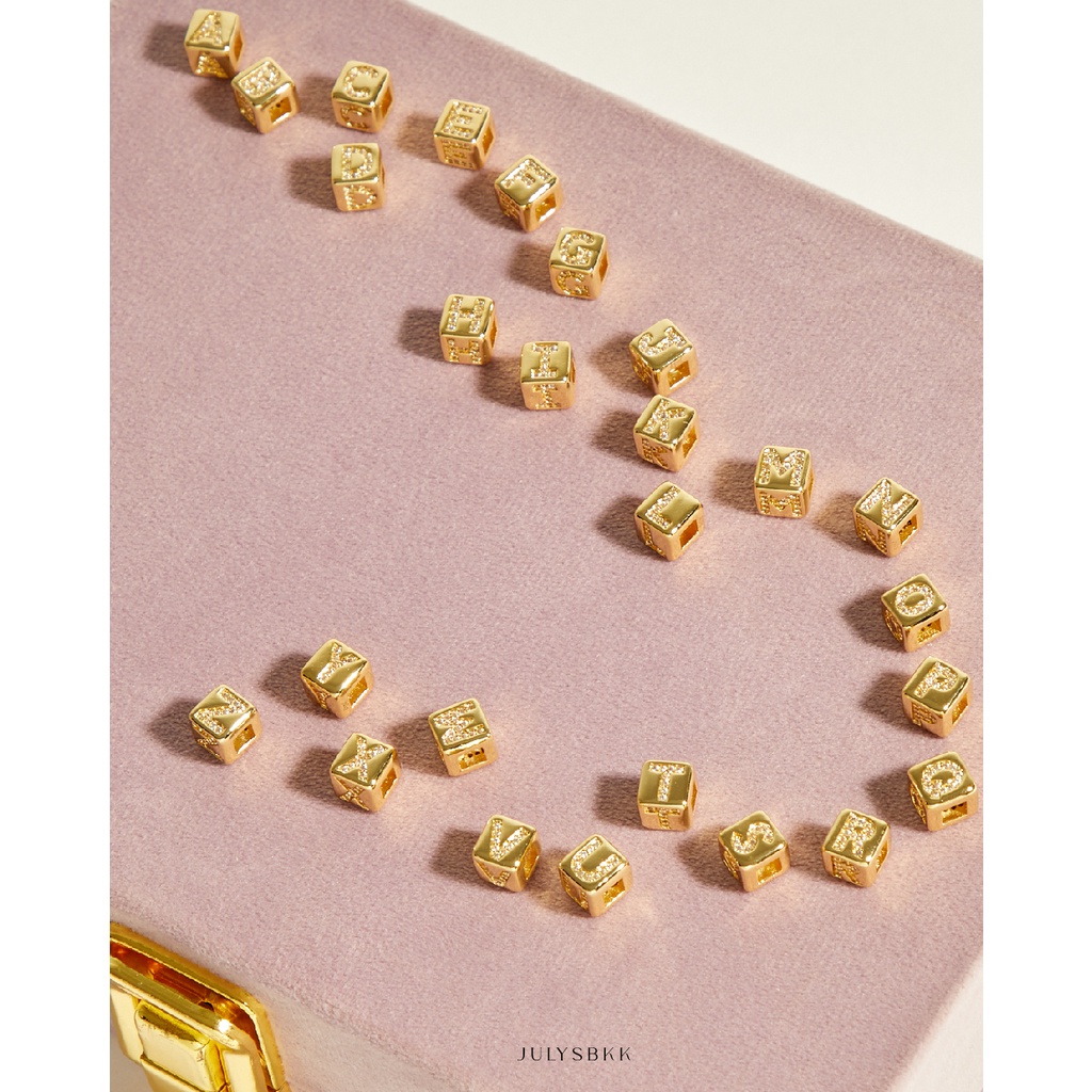 Julys - cube alphabet charms | Shopee Thailand