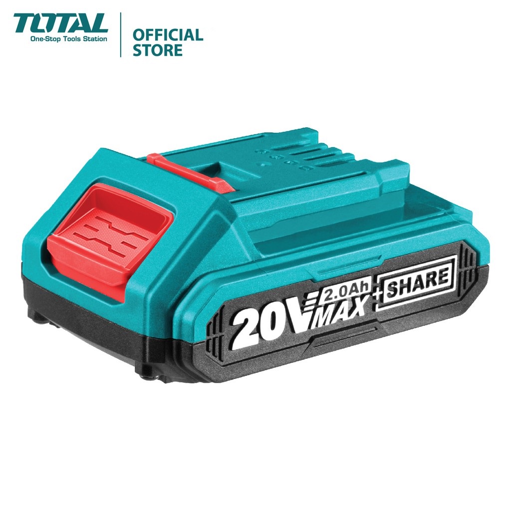 TOTAL แบตเตอรี่ ลิเธียมไออน 20V 2.0An. รุ่น TFBLI20011 Lithium-Ion Battery Pack โททอล เครื่องมือ ...