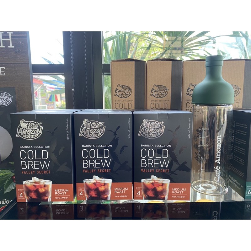 ขวดแก้วอเมซอน ขวดกาแฟโคลด์บรู cafe amazon cold brew bottle | Shopee ...