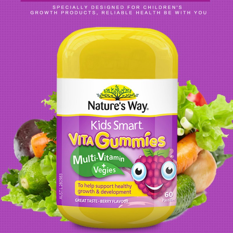 Nature's way vita gummies Multi-vitamin+vegies 60 gummies | Shopee Thailand