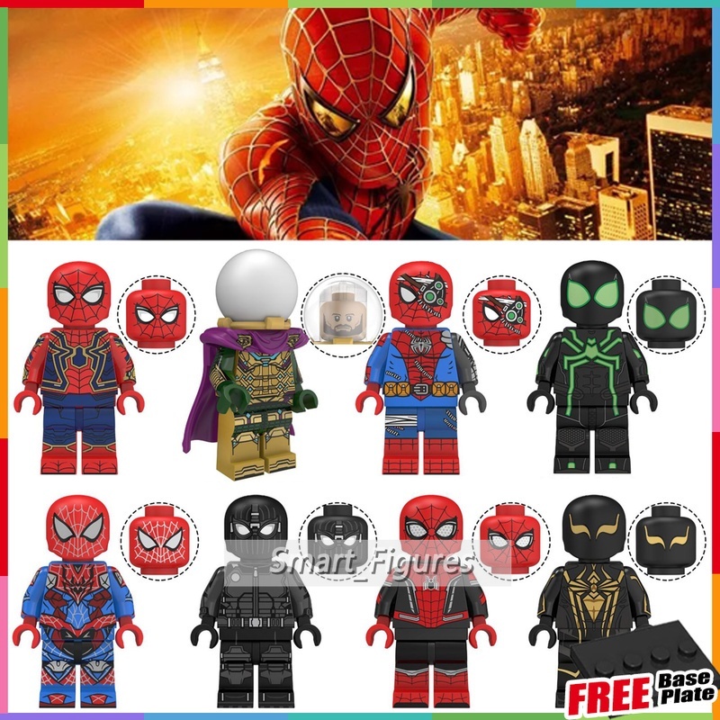 Spider Man Minifigures Mysterio Quentin Beck Spiderman Stealth Suit ...