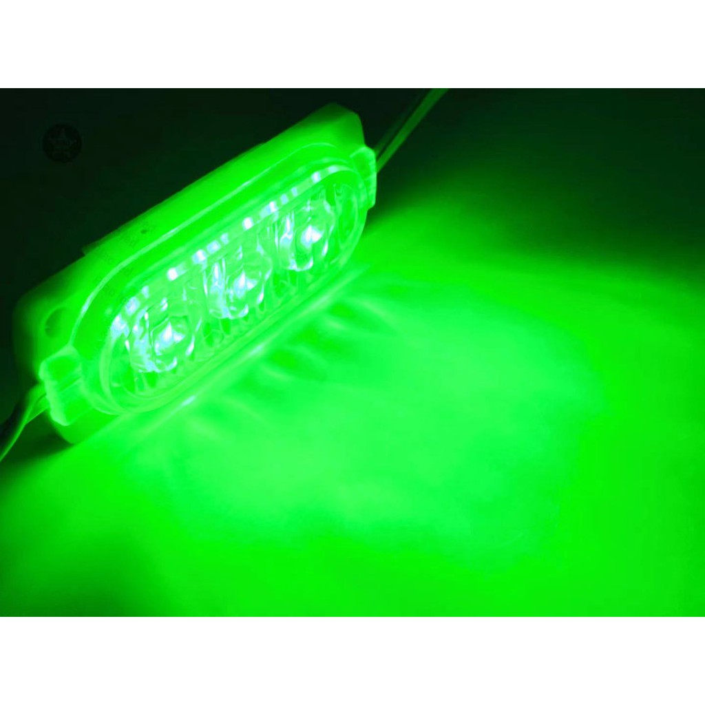 ไฟ LED Module 3led 12v/24v 1ชิ้น มอเตอร์ไซค์ รถยนต์ รถใหญ่ หกล้อ สิบล้อ มี7สีให้เลือก | Shopee ...