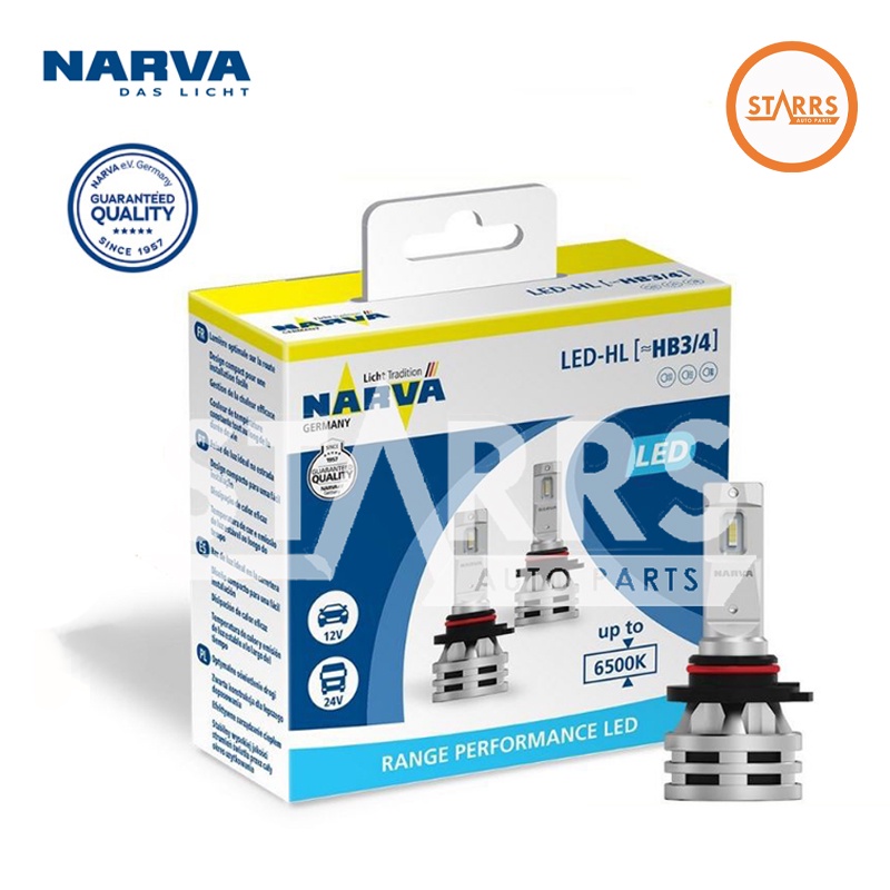 NARVA หลอดไฟหน้า รถยนต์ Range Performance LED 6500K มี 7 รุ่น สินค้าของแท้ คุณภาพดี มีการรับ ...