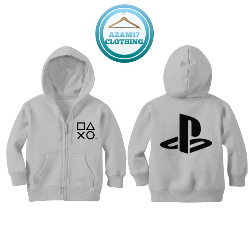 Playstation LOGO CHILDREN& 39;S HOODIE JACKET - PLAYSTATION SYMBOLS ...
