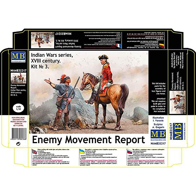 ฟิกเกอร์โมเดล Figure Model 1/35 Master Box MB35217 Enemy Movement ...