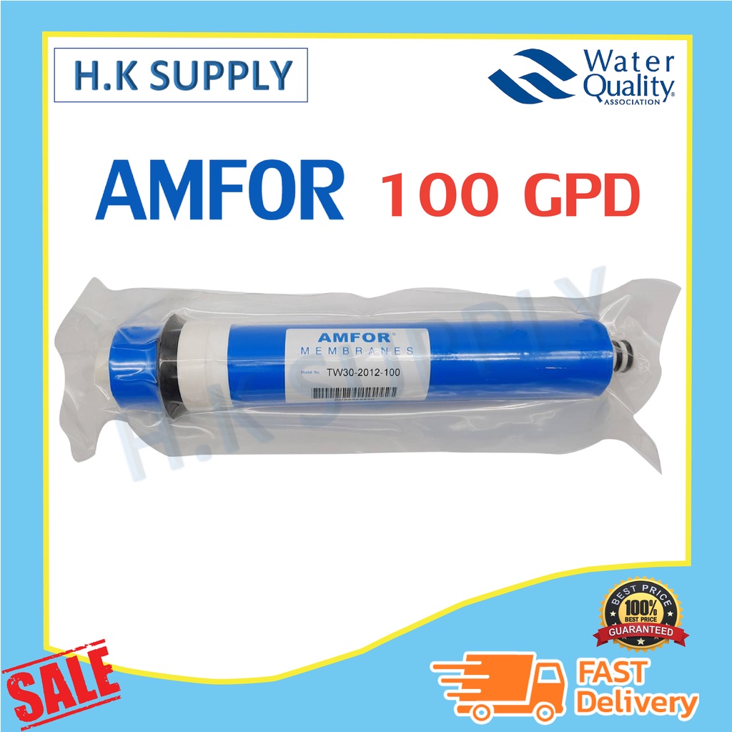 AMFOR ไส้กรองน้ำ ไส้กรองเมมเบรน RO เมมเบรน Membrane 100 GPD เครื่องกรอง ...