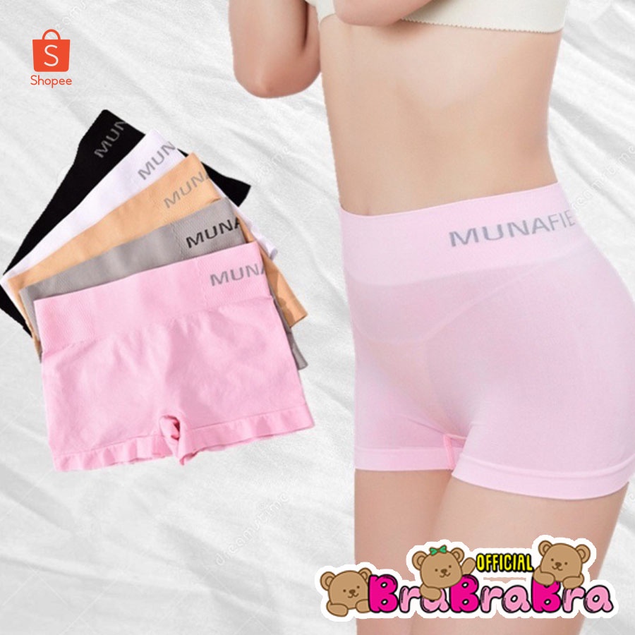 🧸💦𝑩𝒓𝒂𝑩𝒓𝒂𝑩𝒓𝒂⛱️🧸 กางเกงซับใน Munafie ผ้านิ่ม ใส่สบาย #p-050 | Shopee Thailand