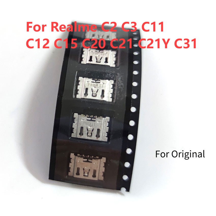 อะไหล่ซ็อกเก็ตชาร์จ USB สําหรับ Realme C2 C3 C11 C12 C15 C20 C21 C21Y ...