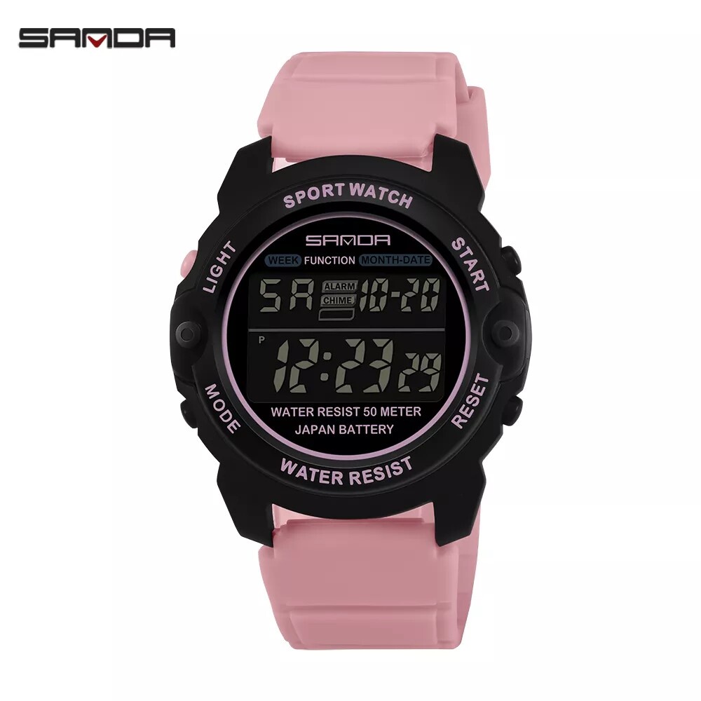Sanda 6003 ใหม่ นาฬิกาข้อมือดิจิทัล LED กันน้ํา แฟชั่นสปอร์ต สําหรับสตรี | Shopee Thailand