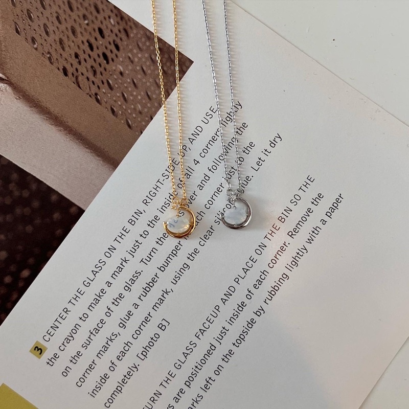 A.piece สร้อยเงินแท้ [all silver 925 & 14K gold plated] Galaxy necklace | Shopee Thailand