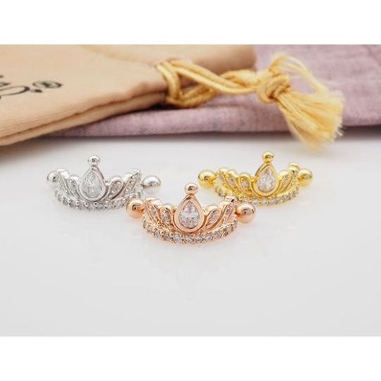 ต่างหู Beautiful crown shield (series 2) conch/cartilage piercing ...