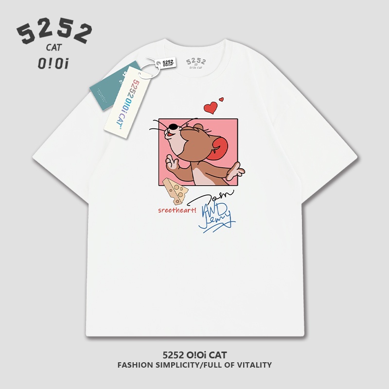 [100% Cotton] Oioi cat ใหม่ เสื้อยืดลําลอง แขนสั้น ครึ่งแขน ลายแมว และ ...