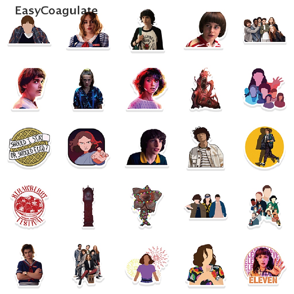 Eas 50Pcs Stranger Things Season 4 Graffiti Sticker Guitar Suitcase ...