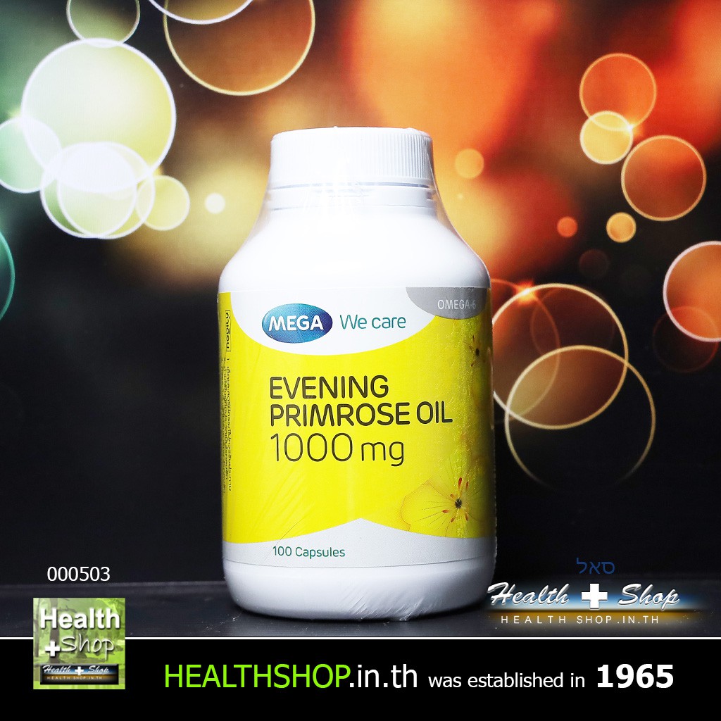 MEGA Evening Primrose Oil 1000mg 100 cap ( เมก้า พริมโรส Linoleic acid ...