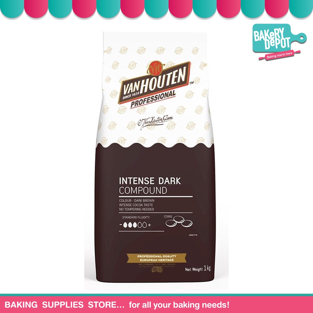 BAKERY DEPOT : VANHOUTEN-INTENSE DARK COMPOUND 1 KG. ช๊อคโกแลต แวนฮูเทน ...