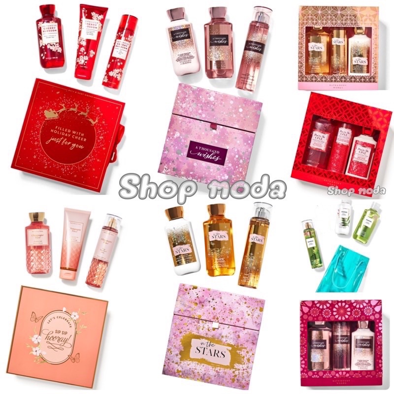 🌸 แท้💯% Gift Set Body Care Bath & Body Works JAPANESE,GINGHAM,RESTFUL ...
