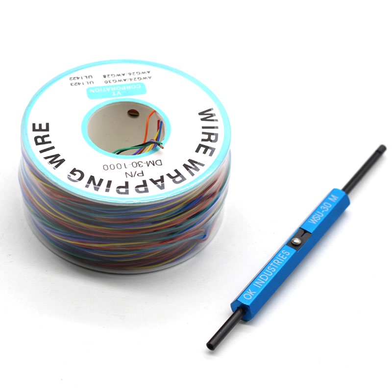 8 Color Wrapping Wire AWG30 Cable OK Line PCB Flying Jumper Wire ...
