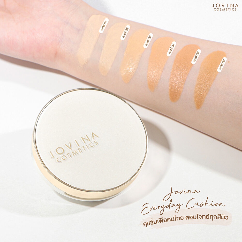 JOVINA COSMETICS Everyday Perfecting Cushion Long Wear SPF 25 PA+++ 15g ...
