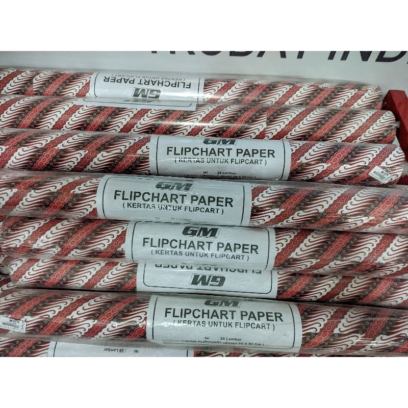 GM Flipchart Paper / Flip chart Paper 60x90 75x100 90x120 บรรจุ 25 แผ่น ...