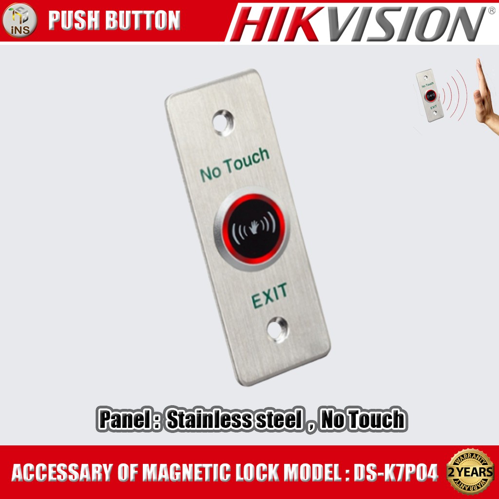 Hikvision สวิตซ์แบบเซนเซอร์ (No Touch) ลดการสัมผัส Exit & Emergency ...