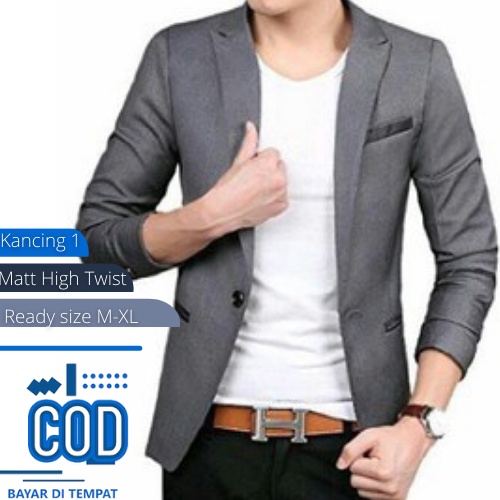 Slimfit Men& 39;s Casual Grey Blazer - Modern Men & 39;s ชุดสูททางการ / Men& 39;s Blazer ...