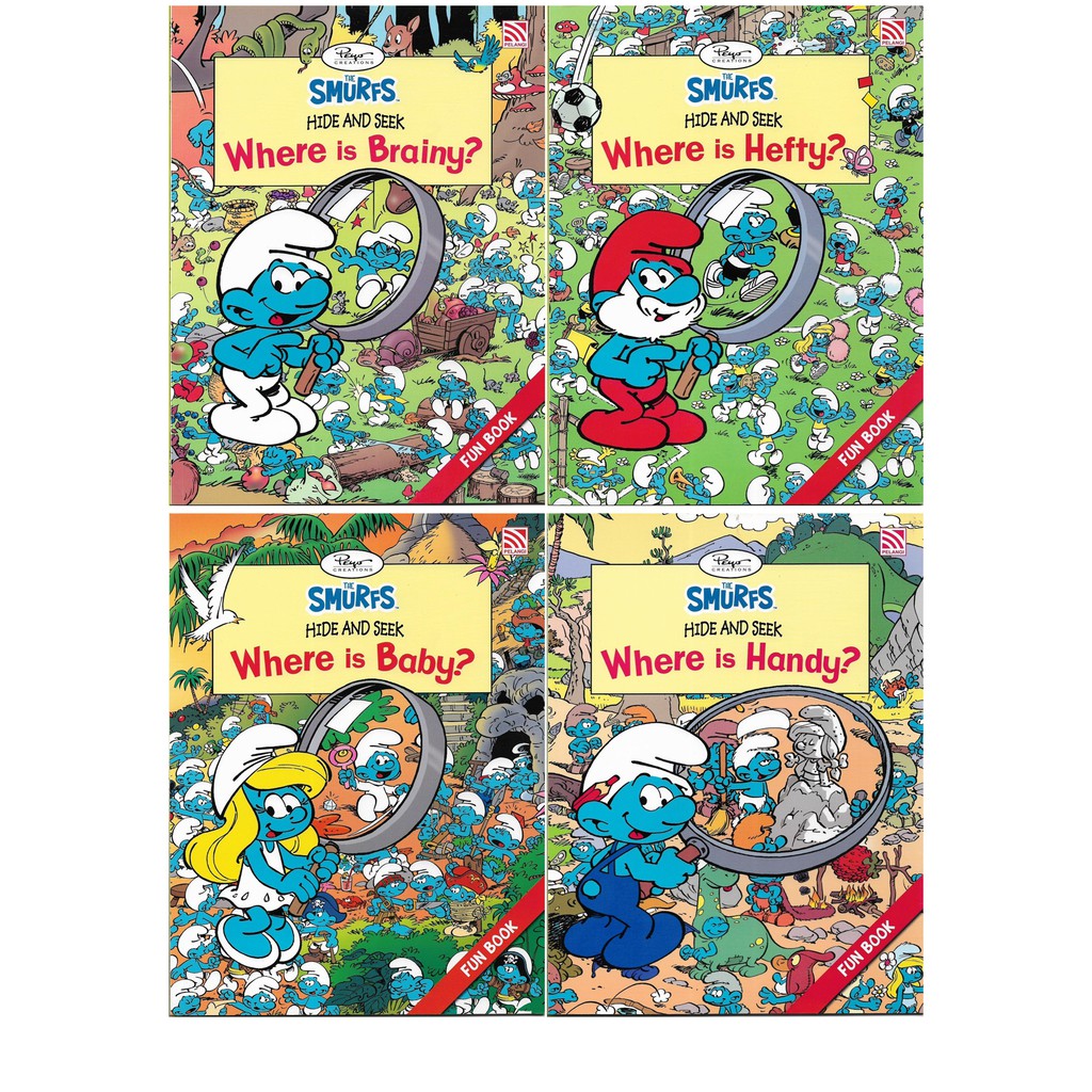 เด็กเกมการศึกษาค้นหาภาพเกมภาพภาพซ่อนและค้นหา (ภาษาอังกฤษ) The Smurfs ...