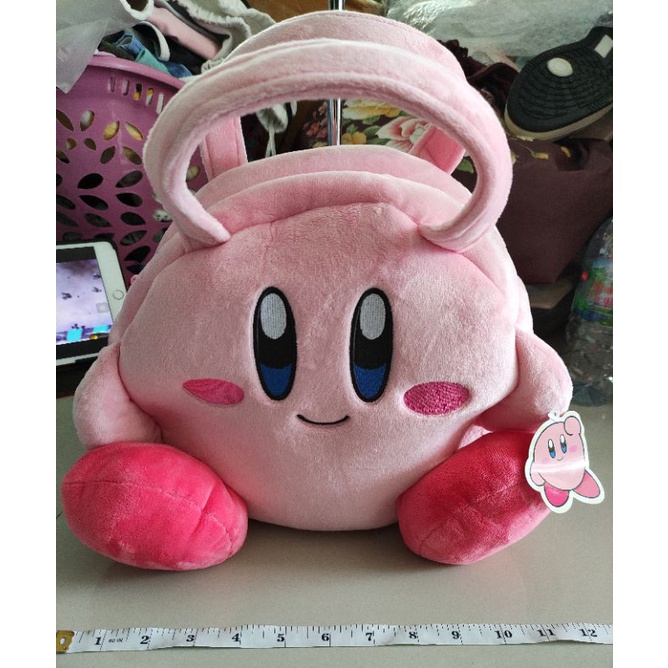 กระเป๋าเคอร์บี้ Kirby นุ่มนิ่ม ป้ายห้อย plush tote bag | Shopee Thailand