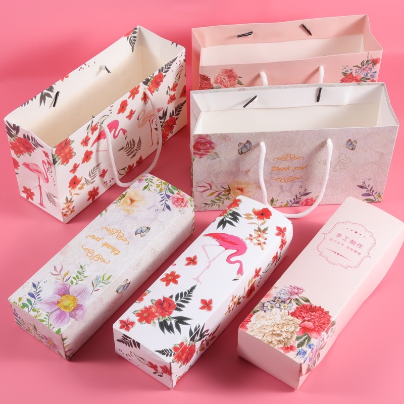 (20ใบ/50ใบ) 21.5*7*5 cm กล่องใส่ขนม คุ๊กกี้ กล่องใส่ชีสทาร์ทสับปะรด ใส่ ...