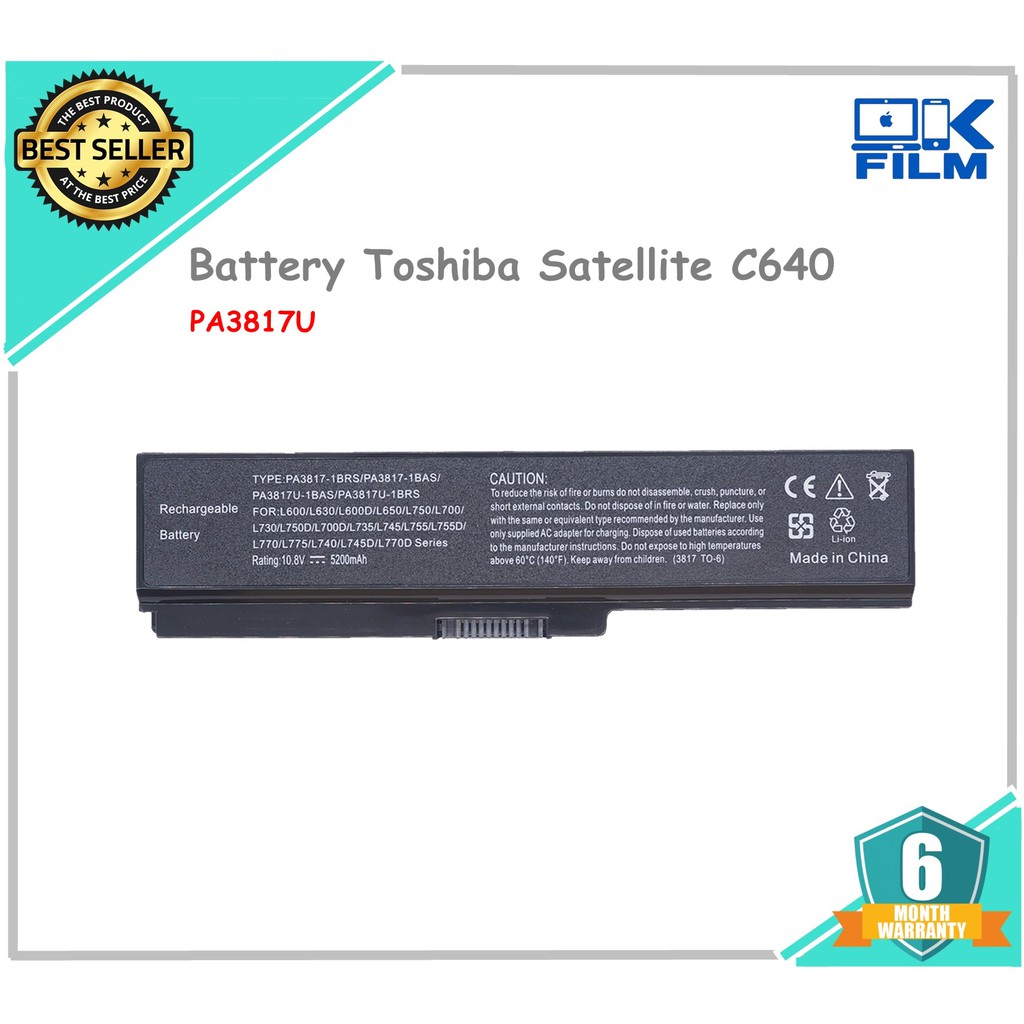BATTERY TOSHIBA แบตเตอรี่ Toshiba Satellite C640 C650 L640 L645 L510 ...