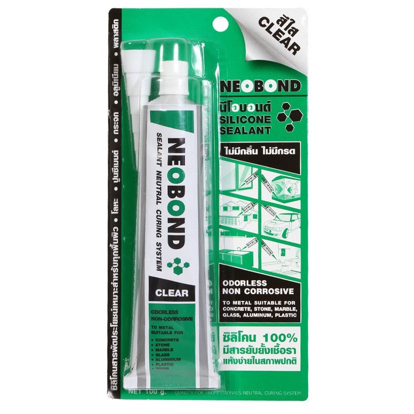 ซิลิโคนติดตู้ปลา นีโอบอนด์ NEOBOND สีใส ไม่มีกรด 100 g | Shopee Thailand