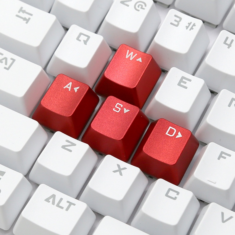 Aluminum Alloy-Arrow-WASD-ESC Keycap Artisan Metal Custom Keycaps for ...