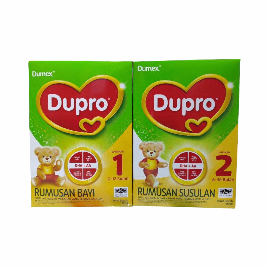 🔥ถูกสุด !!🔥Dumex Dupro นมผงเด็ก สูตร 1-2 น้ำหนัก 300 กรัม สำหรับเด็ก 0 ...