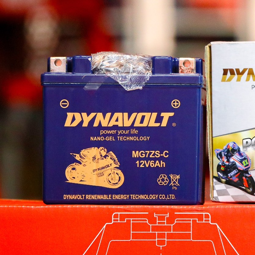แบตเตอรี่ DYNAVOLT MG7ZS-C (180 CCA) YTZ7 | Shopee Thailand
