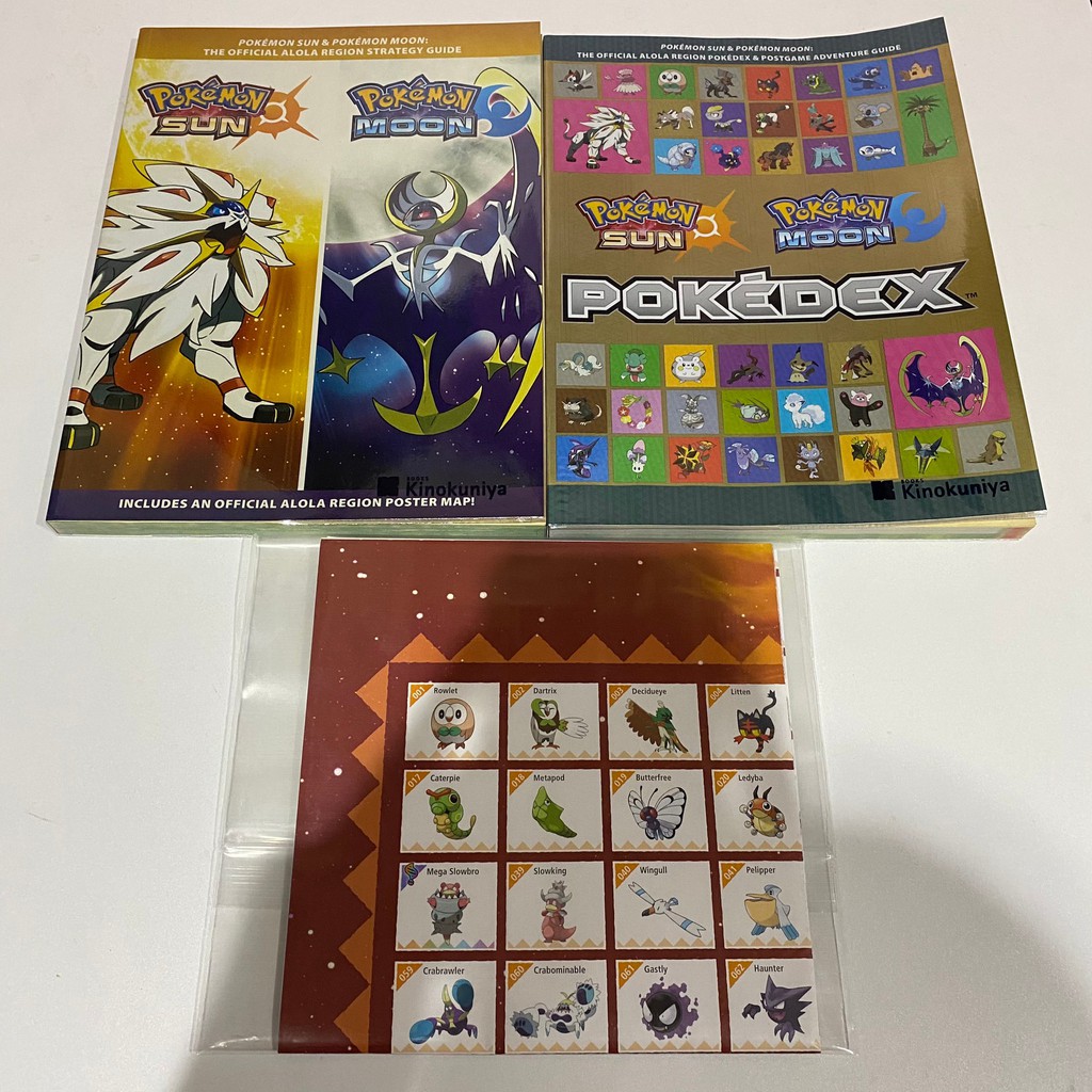 หนังสือบทสรุป POKEMON SUN & MOON OFFICIAL GUIDE OFFICIAL POKEDEX ...