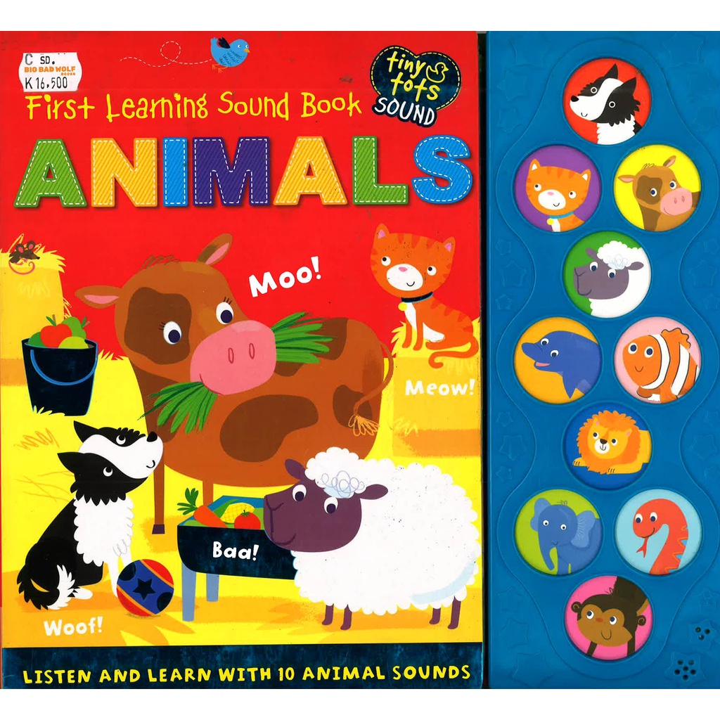 BBW หนังสือ Tiny Tots First Sounds: Animals ISBN: 9781786707185 | Shopee Thailand